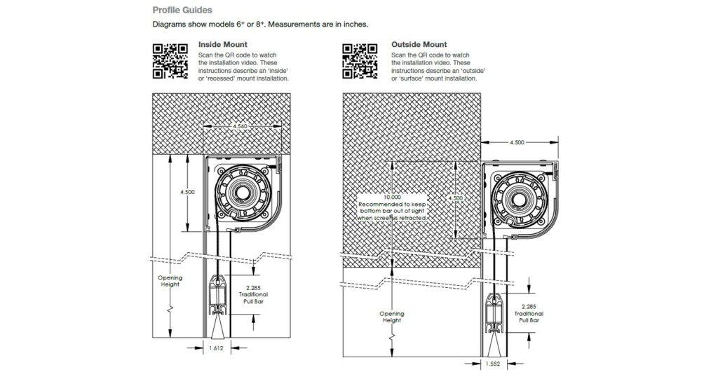 Genius Retractable Motorized Insect Screen Model 6+ - DIY Screens Direct
